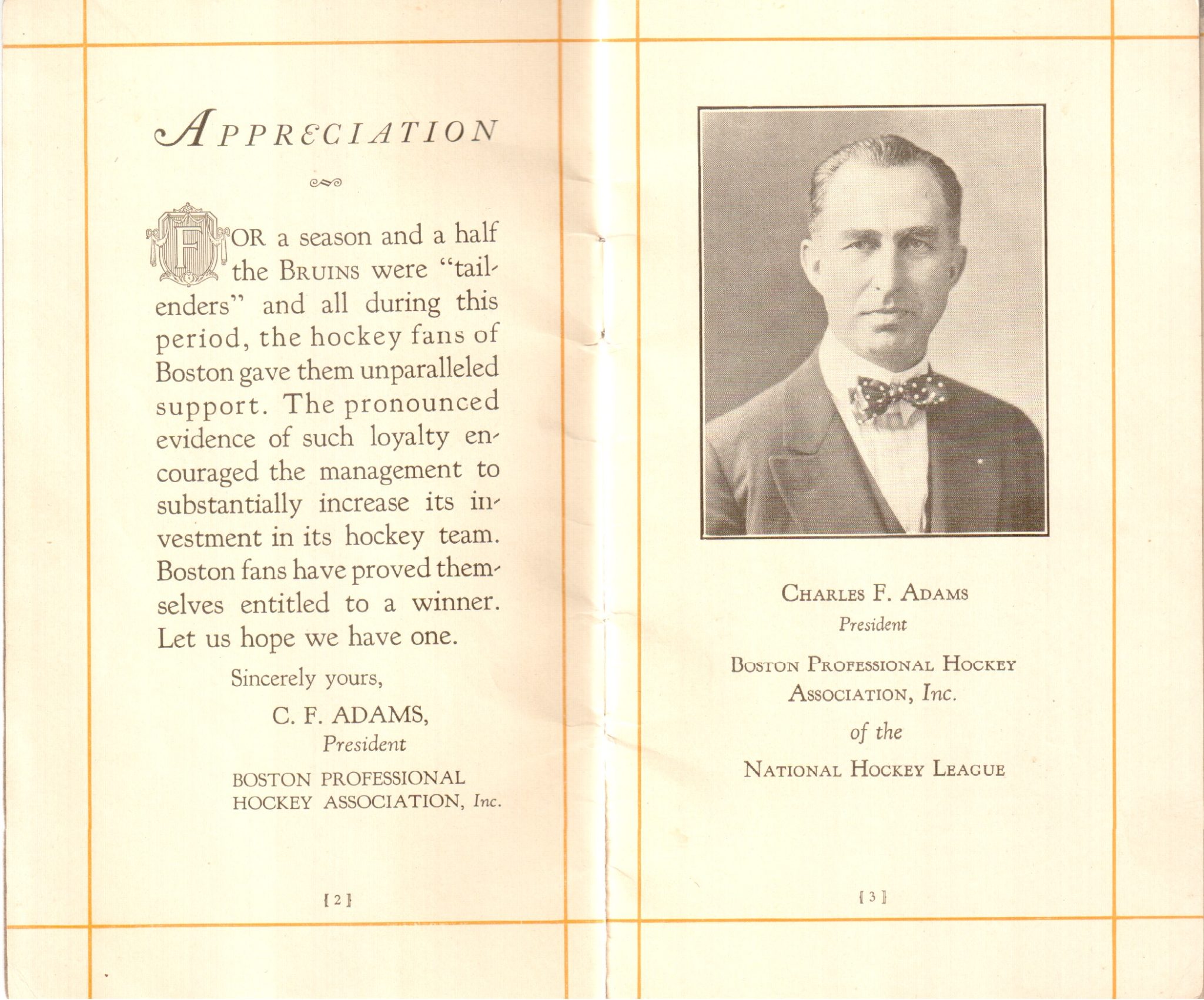 Charles F. Adams - The Sports Museum